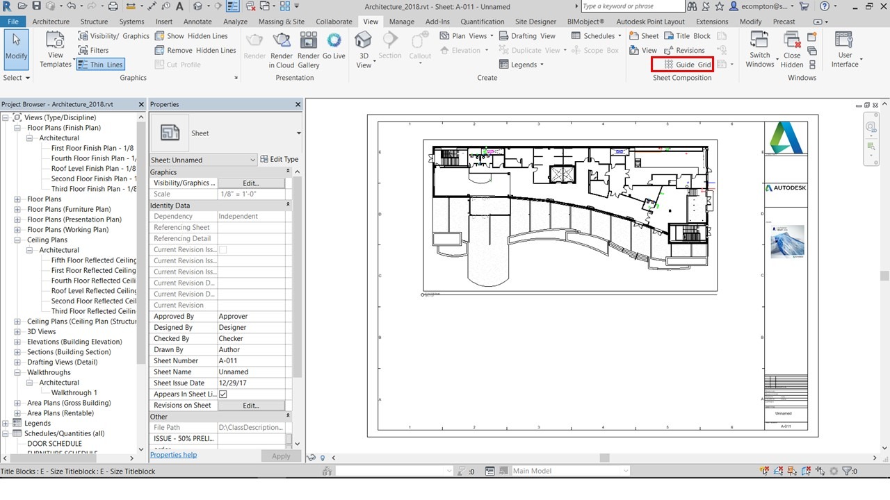 Align Views On Sheets With Grid Guide Seiler Design Solutions